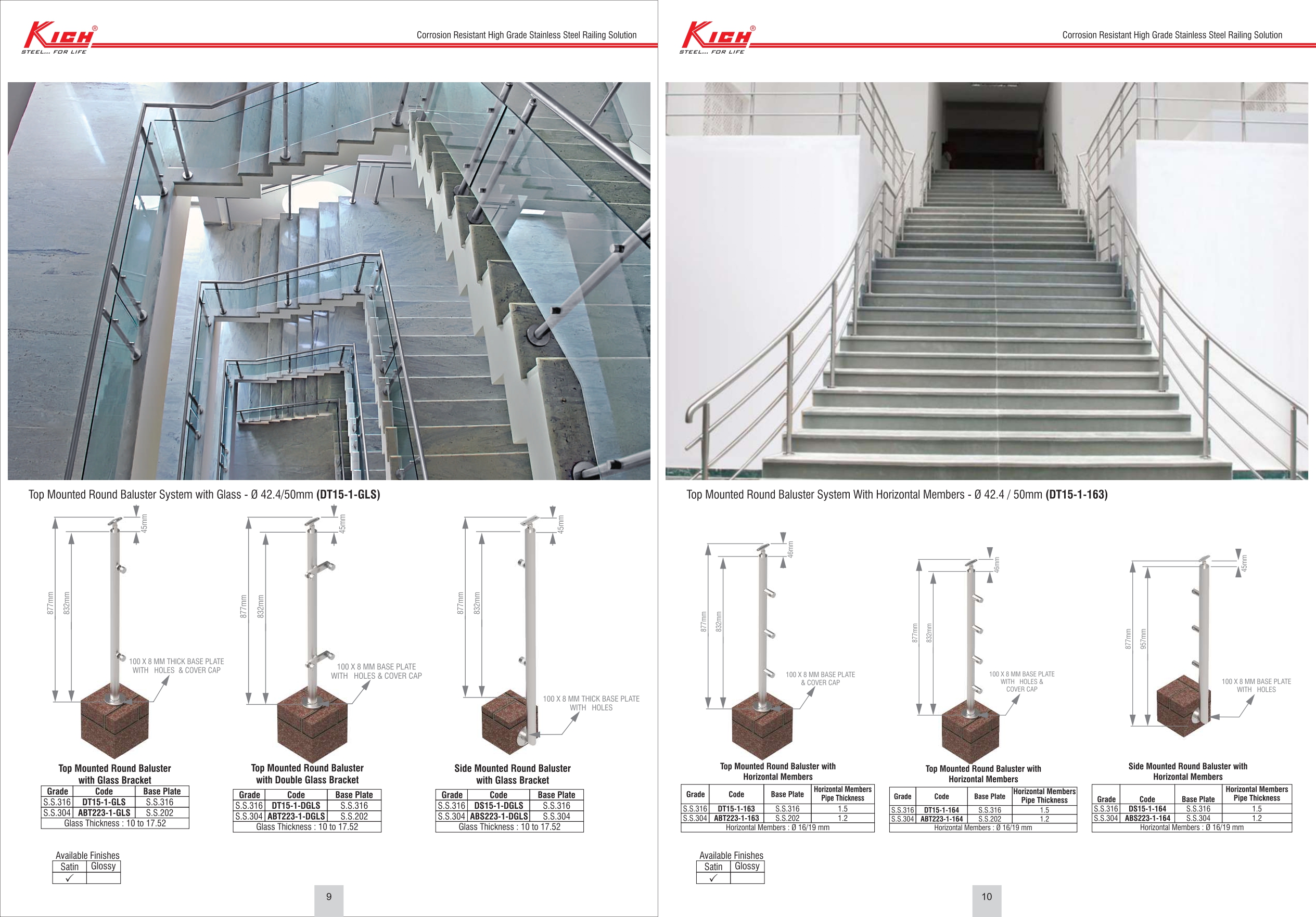 Kich Aluminium and Stainless Steel Railings